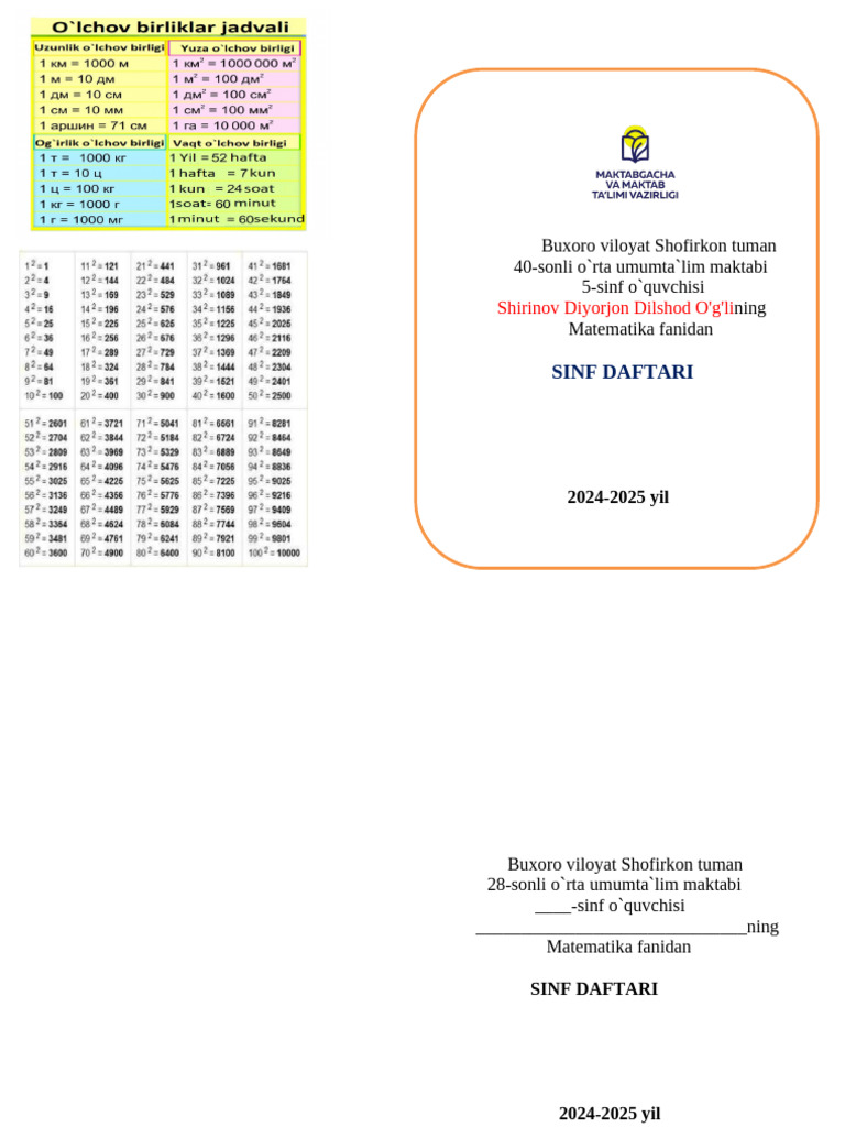 Daftar Muqovasi | PDF