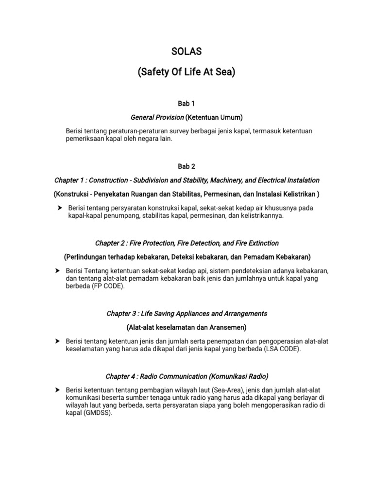 SOLAS | PDF