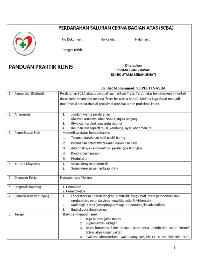 PPK Hematemesis Melena - Interna | PDF