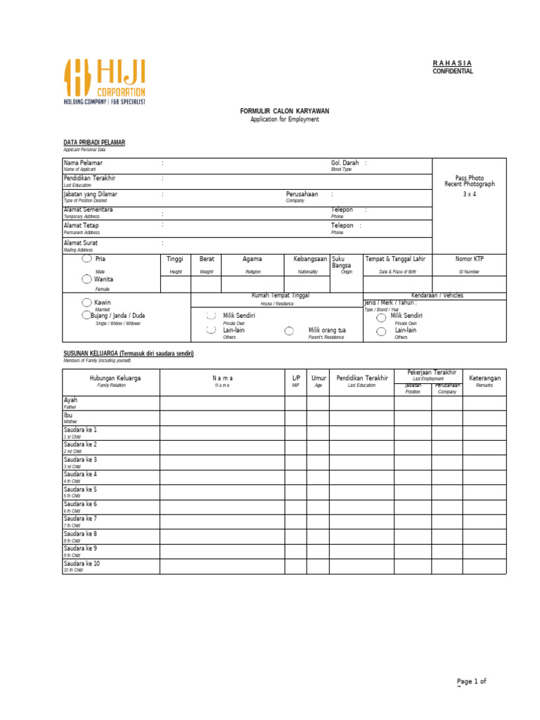 Application For Employment | PDF
