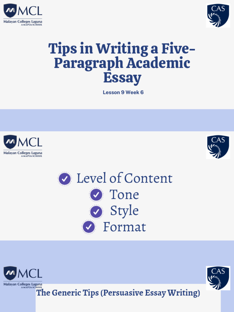 5-Paragraph Essay Writing Tips | PDF | Essays | Career & Growth