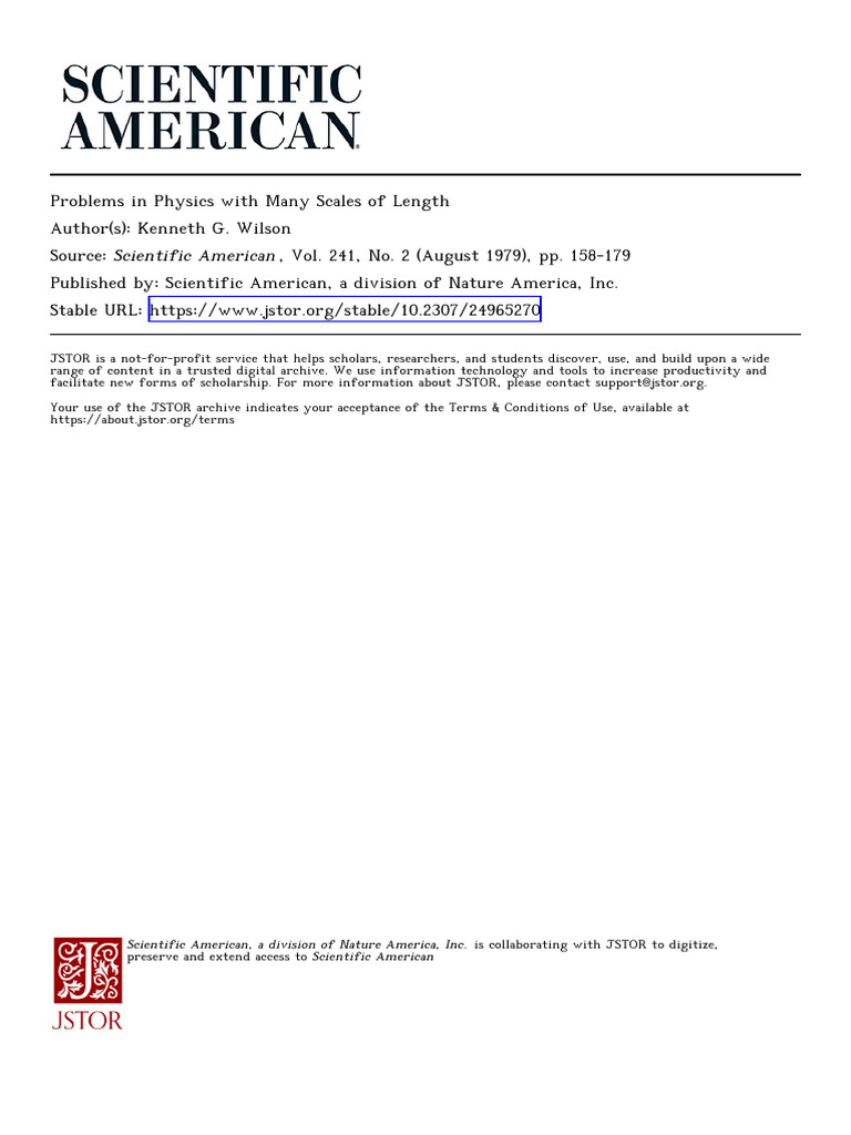 Wilson ProblemsPhysicsMany 1979 | PDF