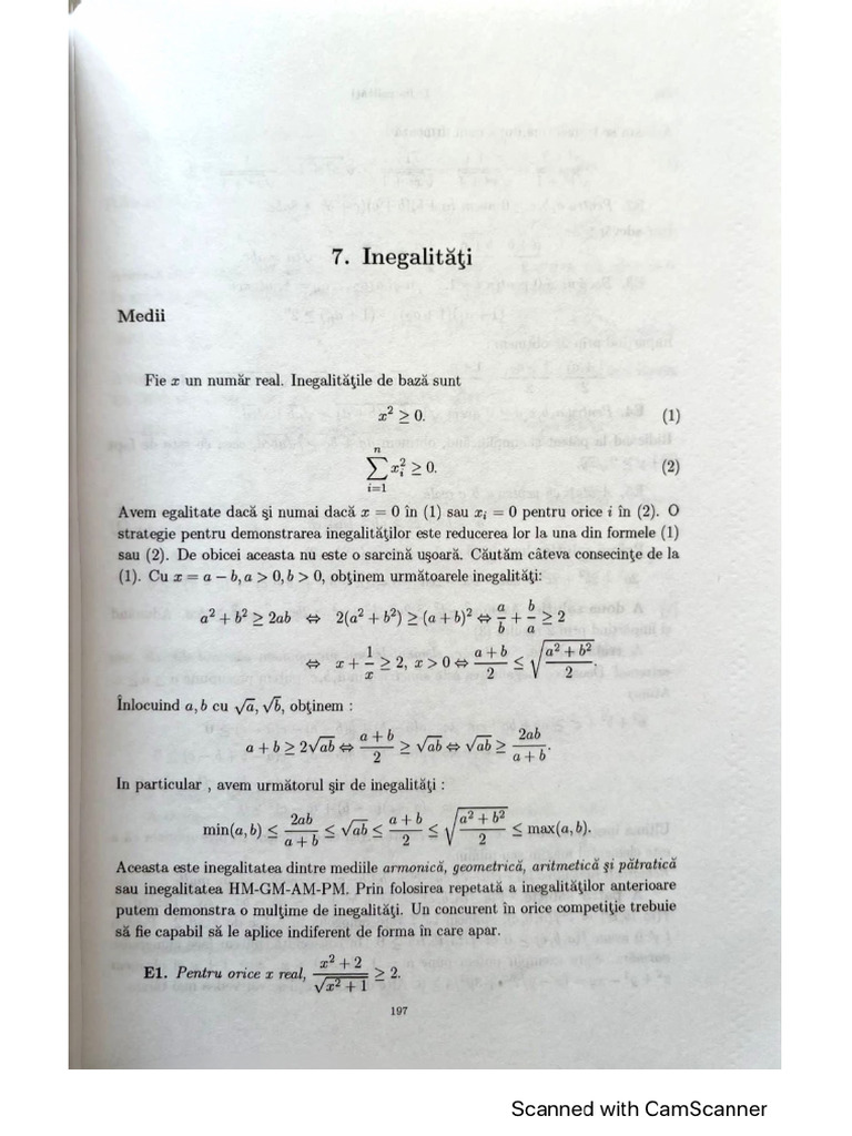 Cap4 Inegalitati | PDF