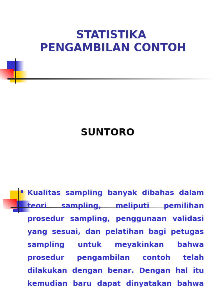 Statistik Sampling | PDF