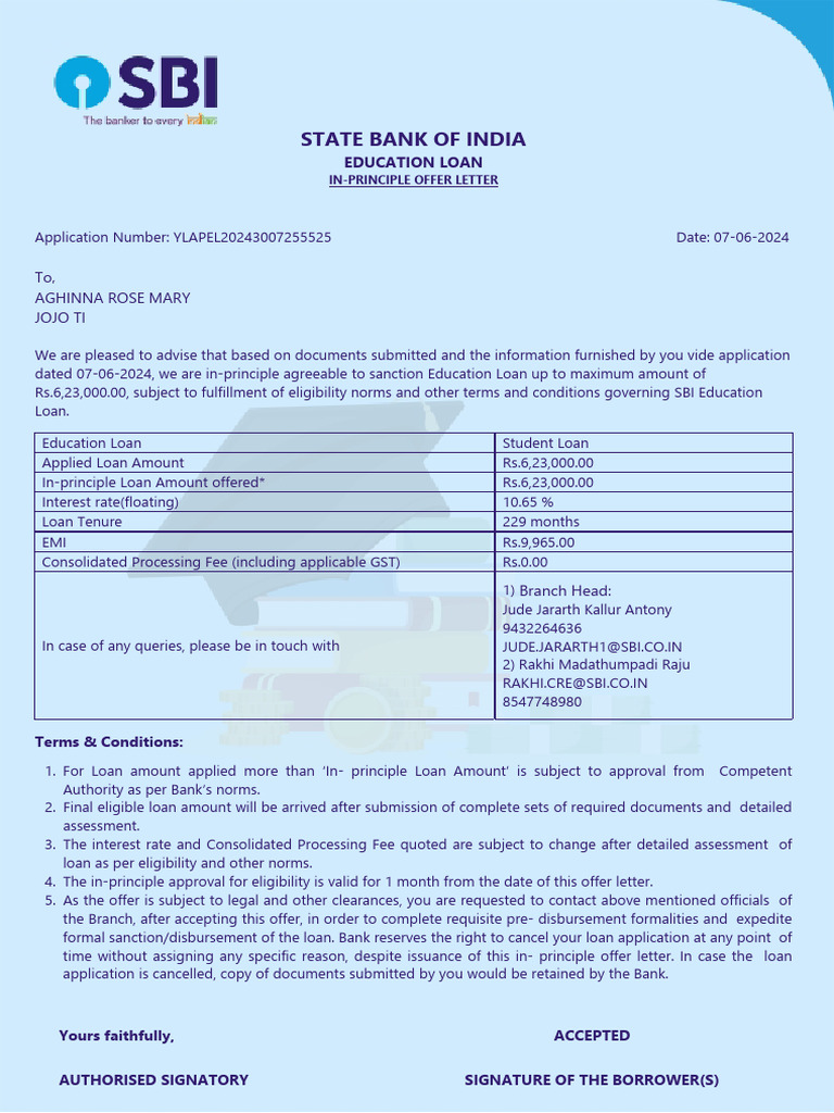 In Principal Offer | PDF