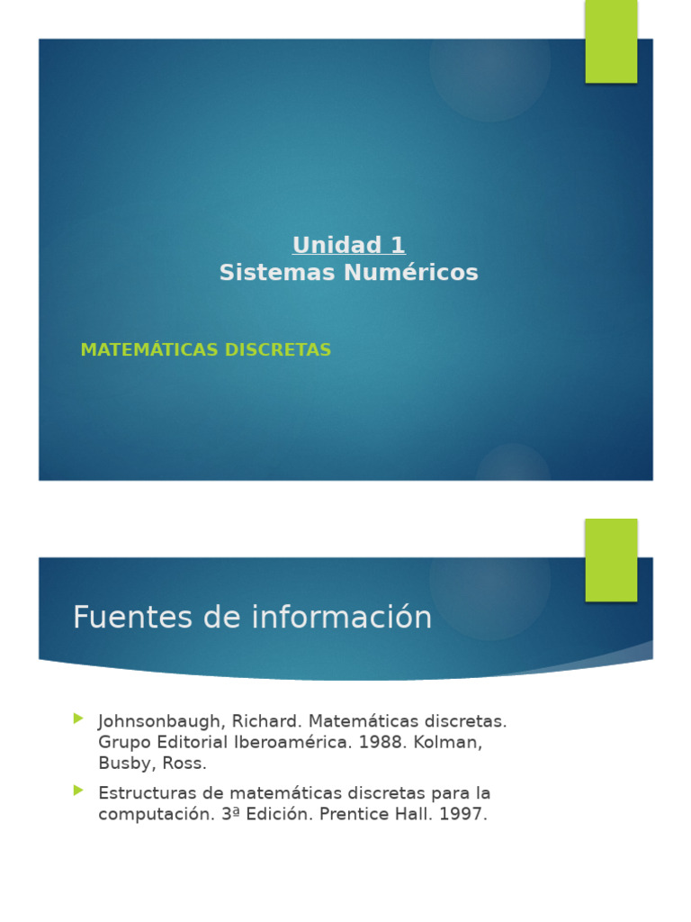 Matemáticas Discretas Unidad 1 | PDF | Sustracción | Decimal