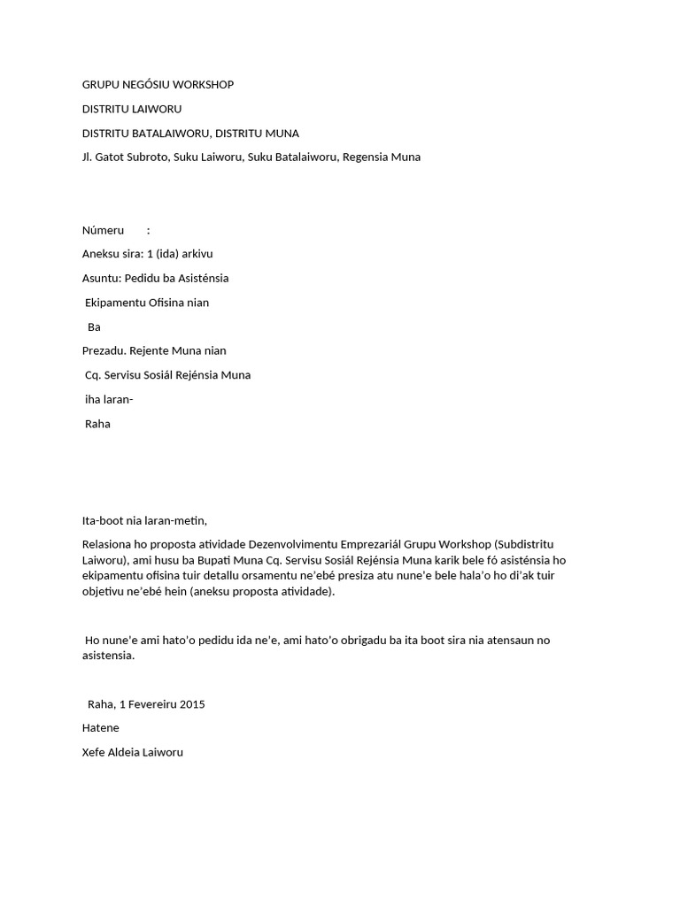 Grupu Negósiu Workshop | PDF