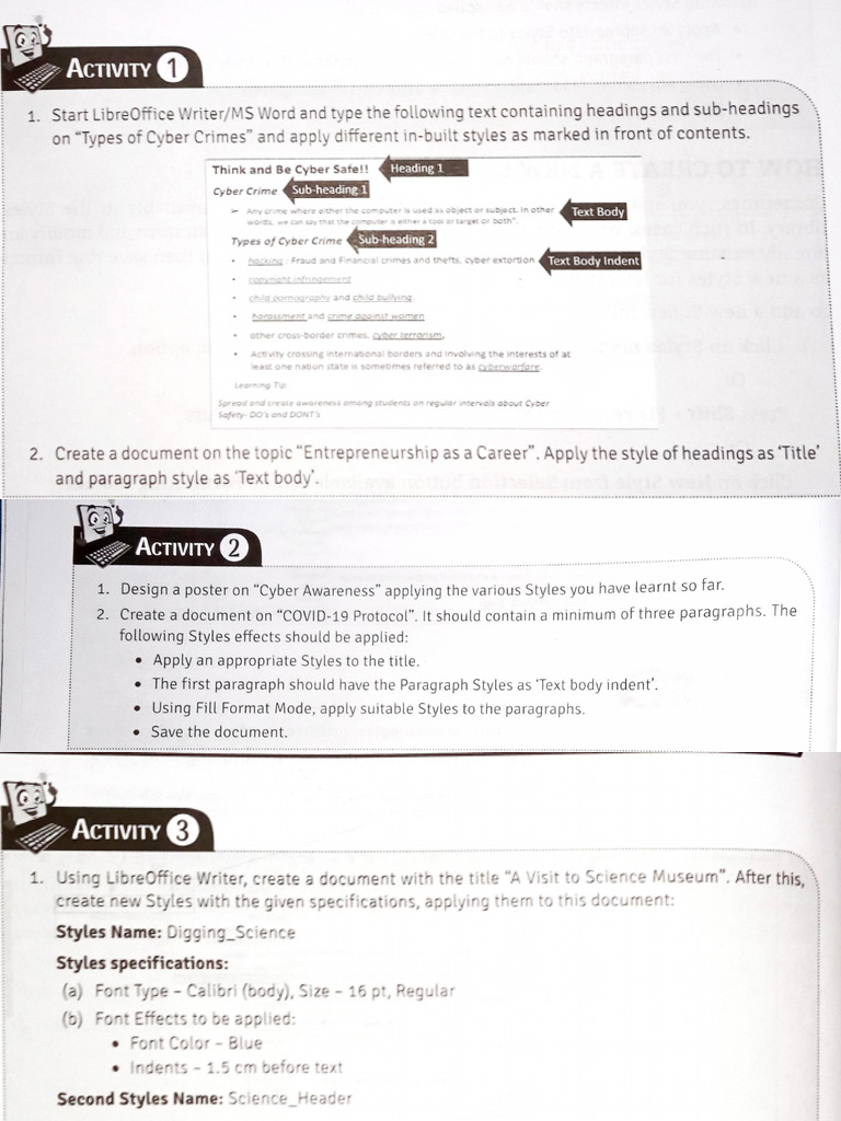 Unit 1B Activities 1-4 | PDF