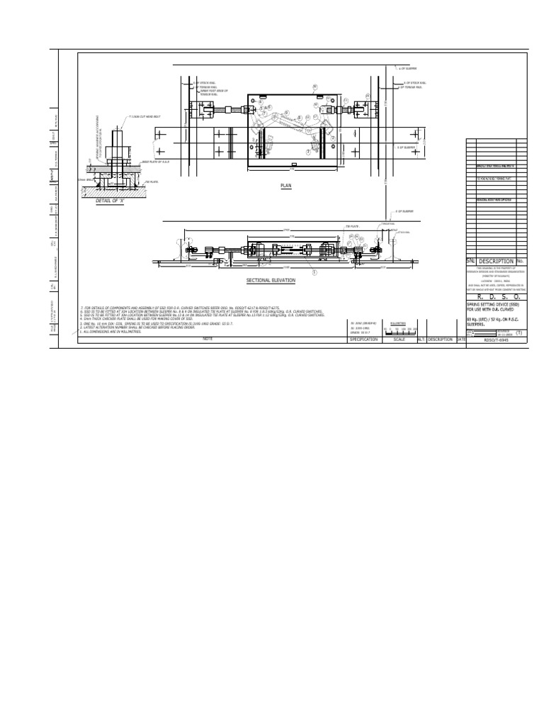 Drawing For O.R. Cs SSD Rt-6945 | PDF | Transport Infrastructure | Rail ...