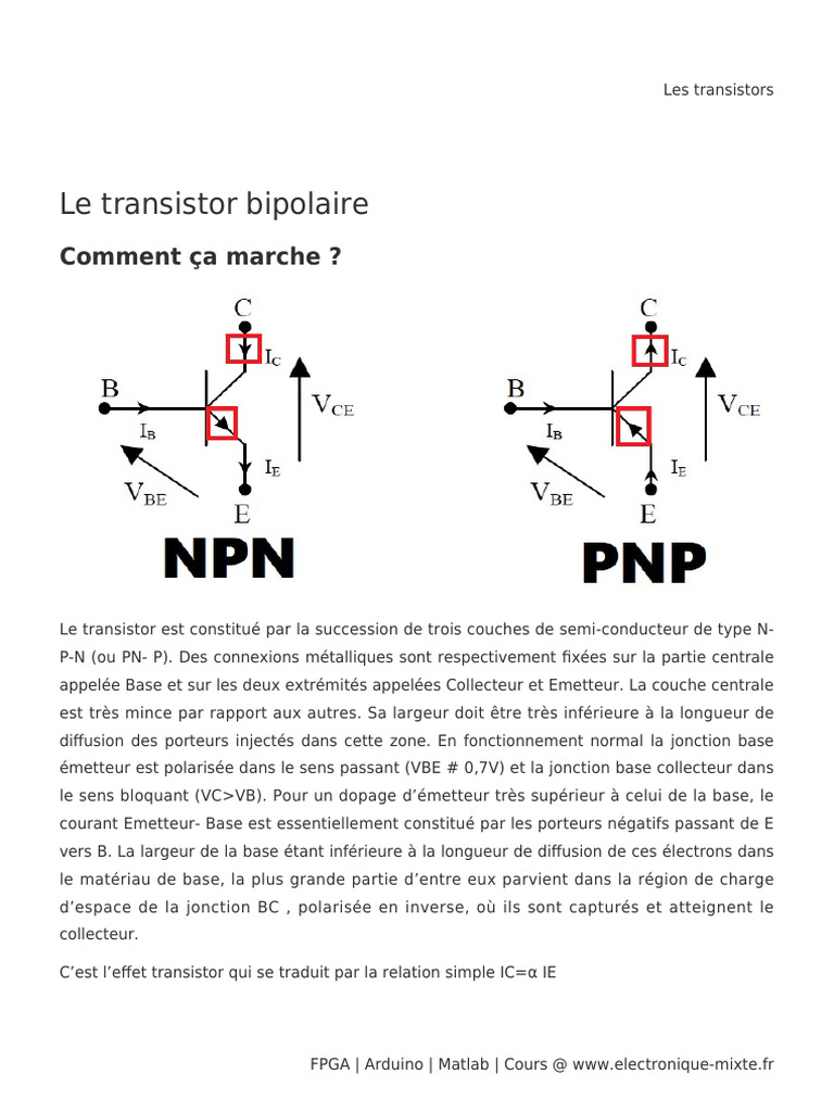 Les Transistors | PDF