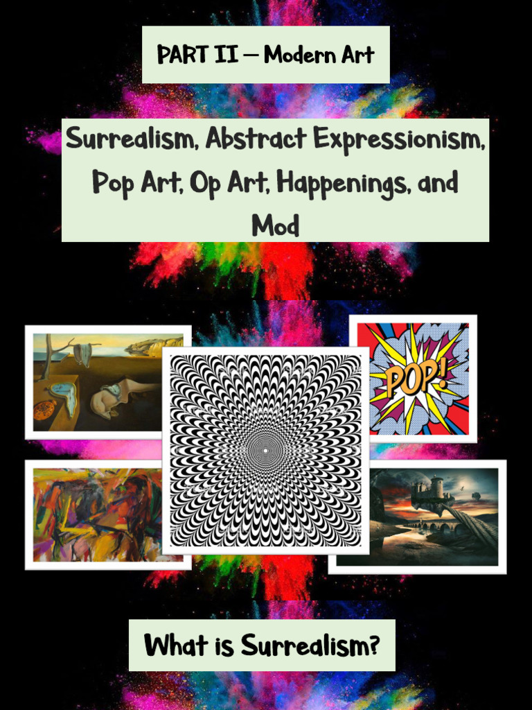 Modern Art Movements Overview | PDF | Surrealism | Art Movements