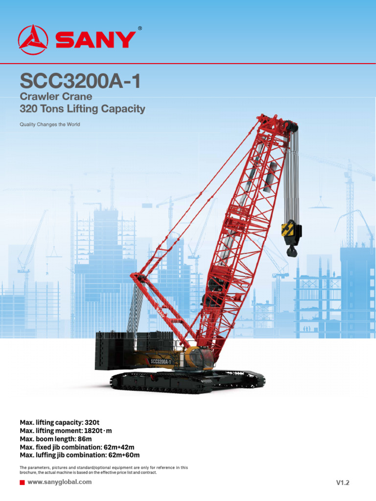Sany Crane-Brochure SCC3200A-1 114907 | PDF