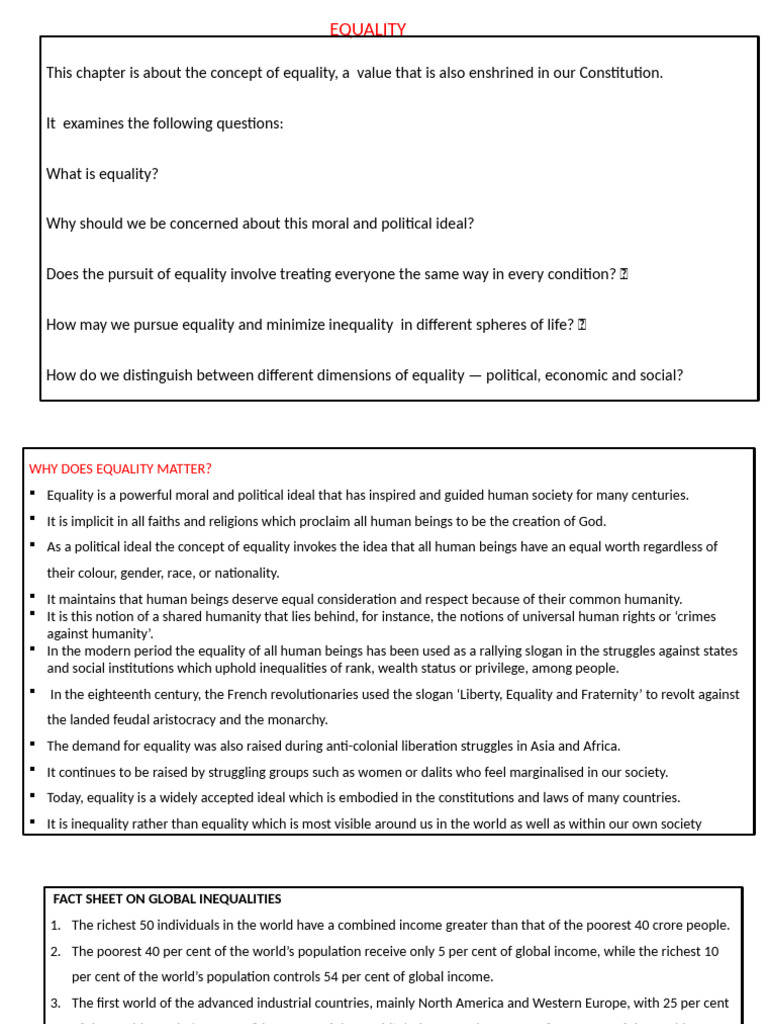Equality 1 | PDF