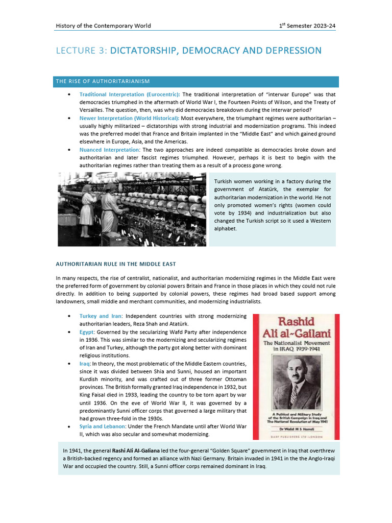 Lecture 3. Dictatorship and Democracy | PDF