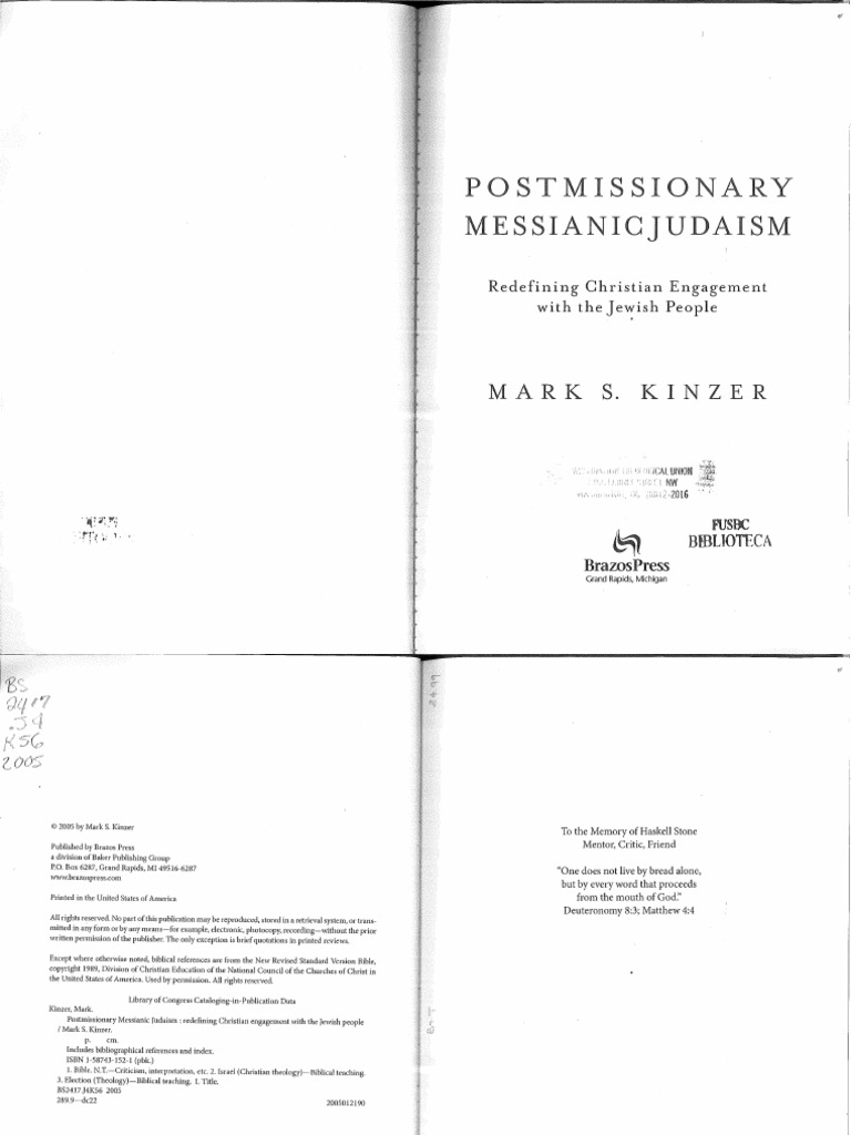 Bilateral Ecclesiology in Solidarity With Israel | PDF