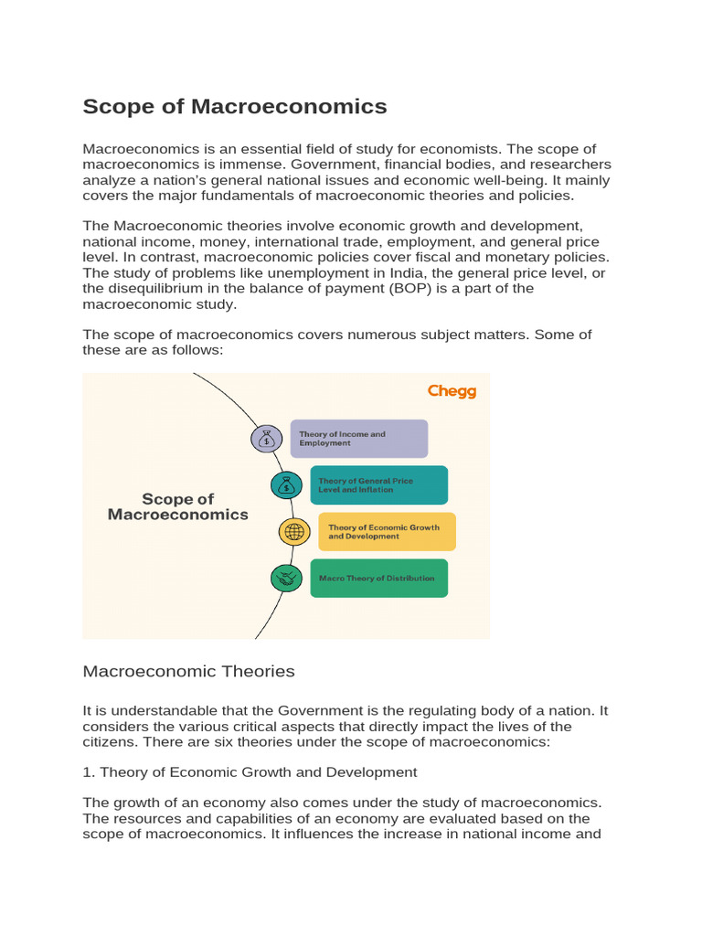 Scope of Macroeconomics | PDF