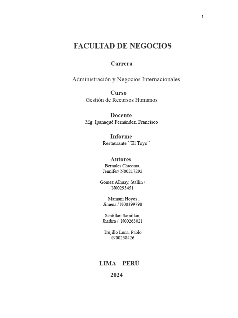 Informe Final Grupo 4 | PDF