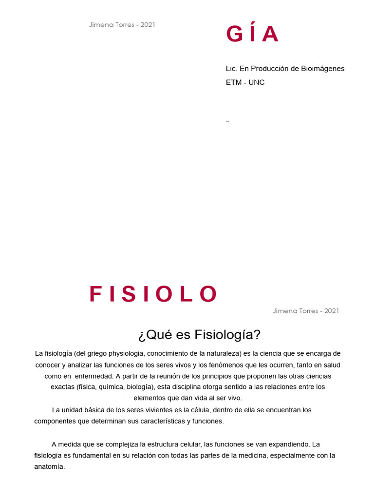 Fisio Apunte Completo | PDF