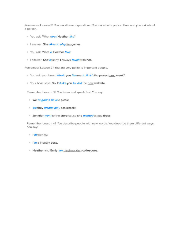 Level 4 Unit 1 | PDF