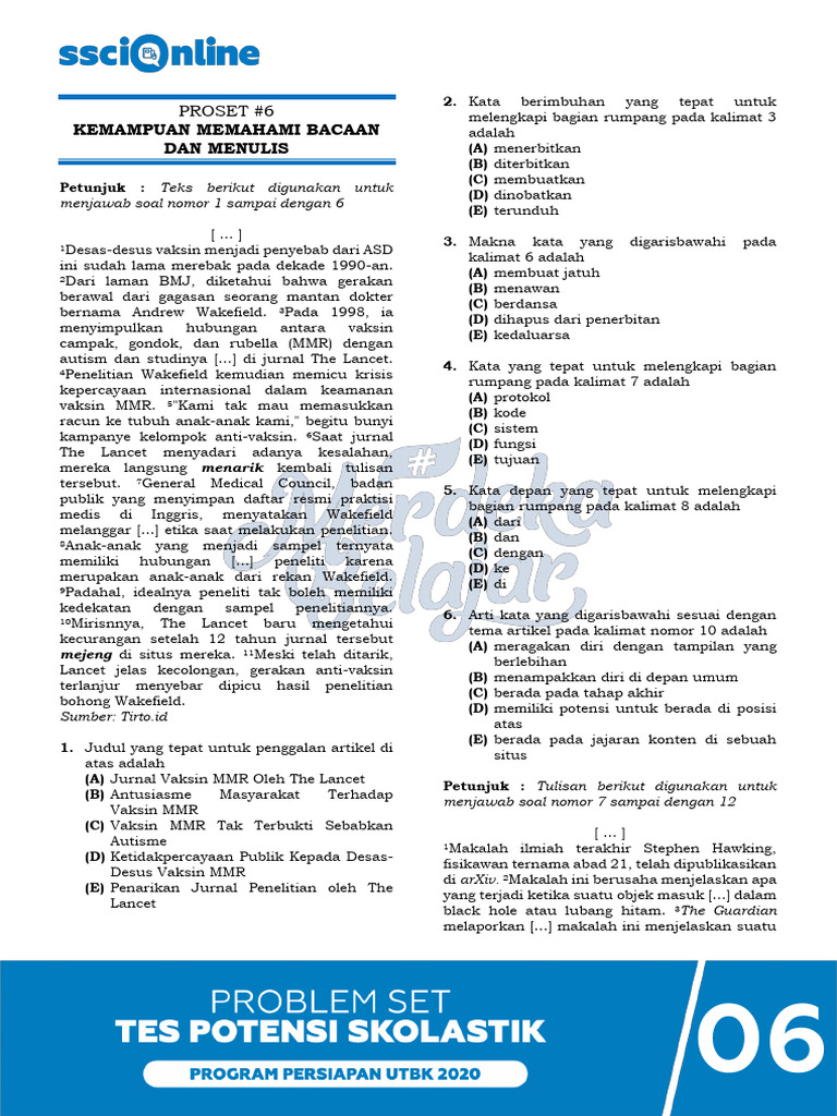 Proset PMB 06 - Ssci | PDF