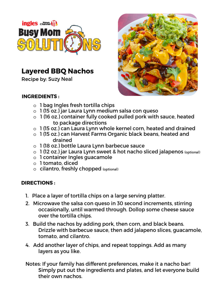 Busy Mom Solutions_BBQ Nachos | PDF