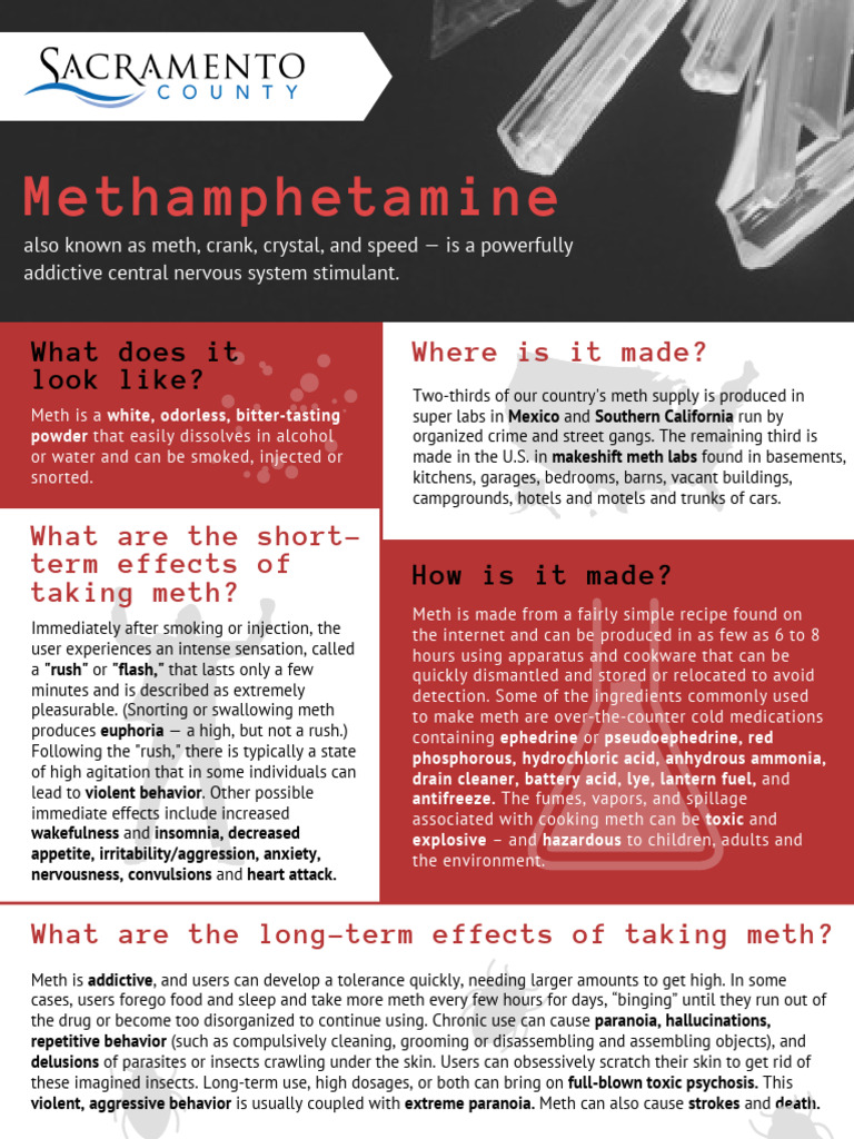 MA ADS Meth Fact Sheet | PDF | Methamphetamine | Wellness
