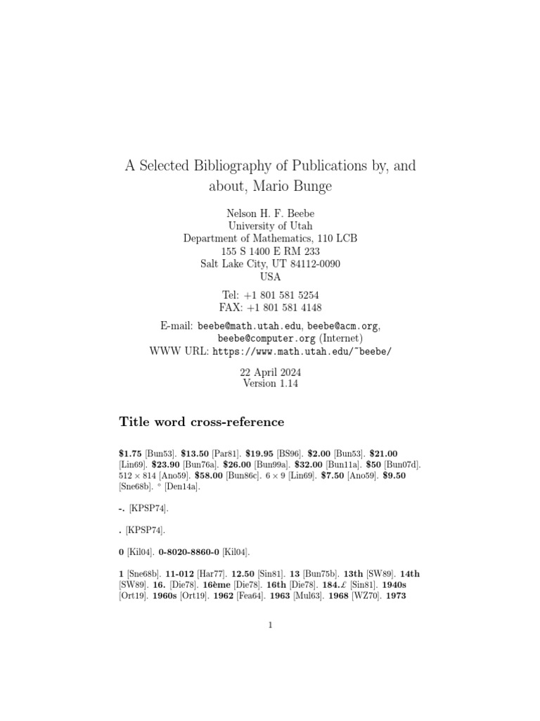 Bunge Mario | PDF