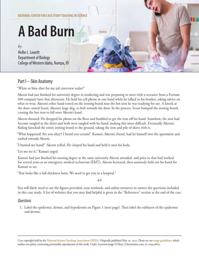 Integumentary - A Bad Burn | PDF