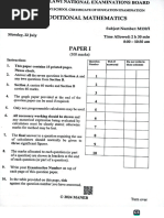 2024 MANEB Agriculture I | PDF