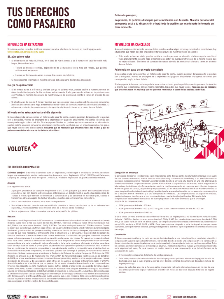Vol Passengers-Rights A4 Es | PDF