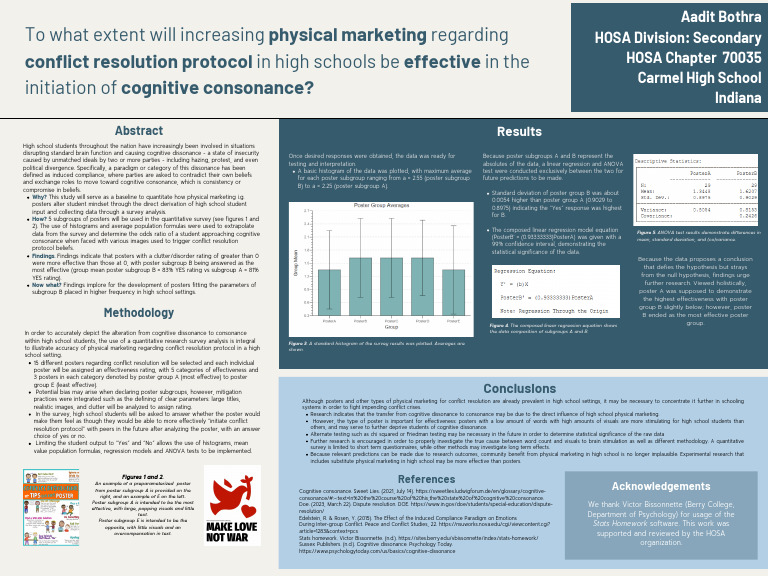 May 15 Aadit Bothra HOSA Research Poster | PDF | Statistics ...