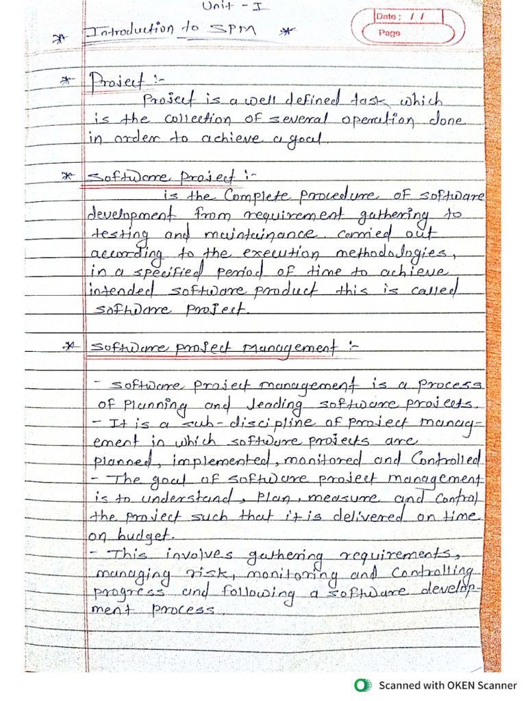 SPM Unit 1 Sppu | PDF