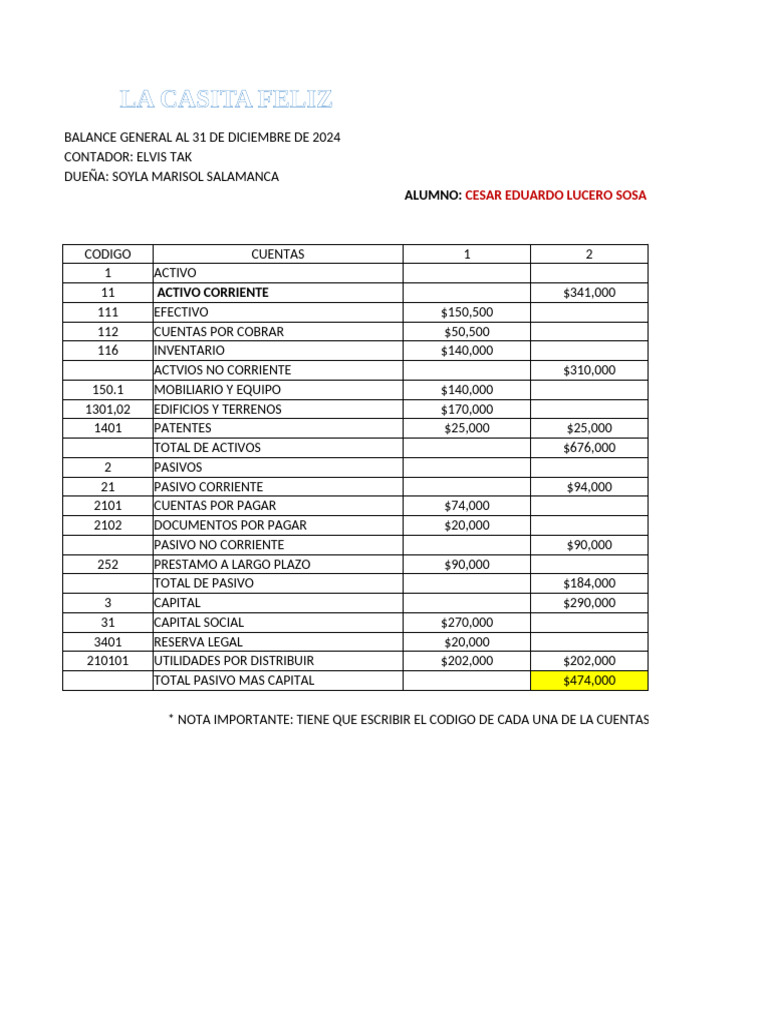 CONTABILIDAD EJERCICIO (3) | PDF
