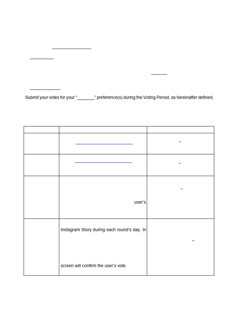 VMA Voting Rules | PDF | Legal Liability | Games & Activities