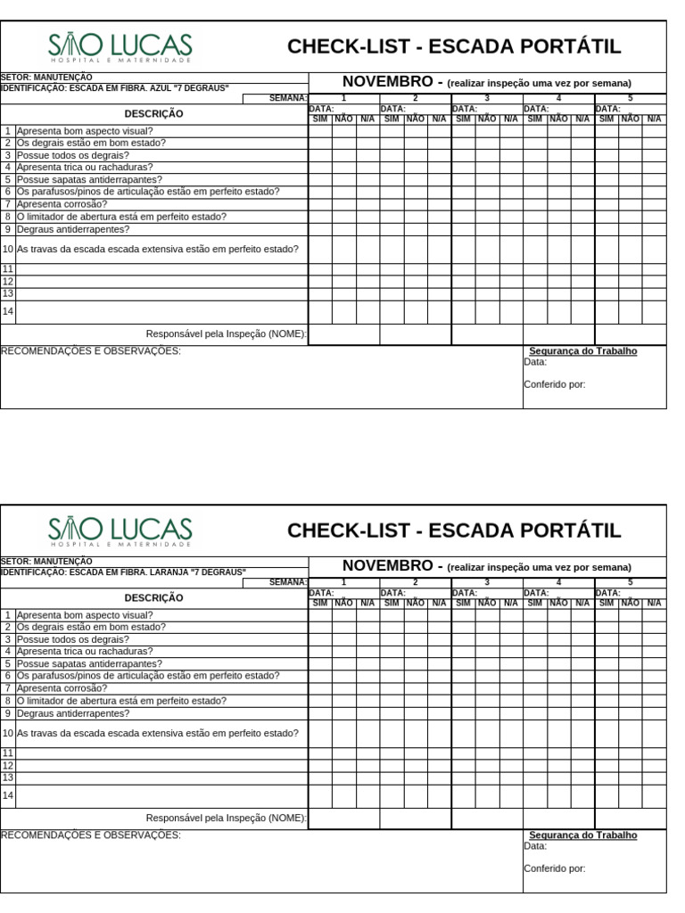 Check List - Escada | PDF