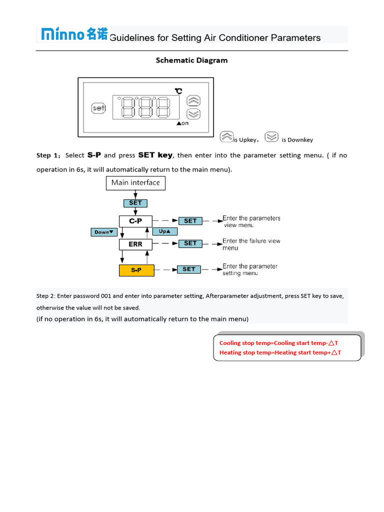 Guidelines For Setting Air Conditioner Parameters | PDF