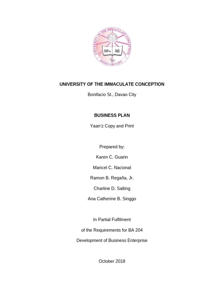 Revised Business Plan | PDF