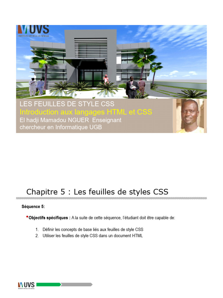 Séquence 5 - LES FEUILLES DE STYLE CSS | PDF