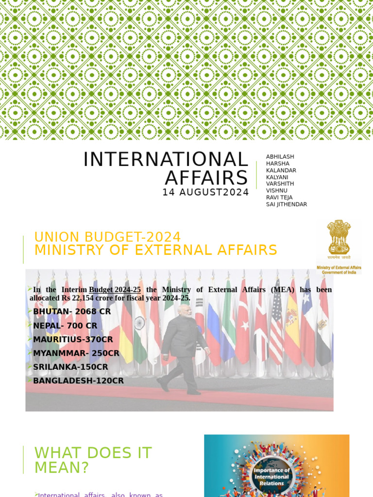 International Affairs | PDF