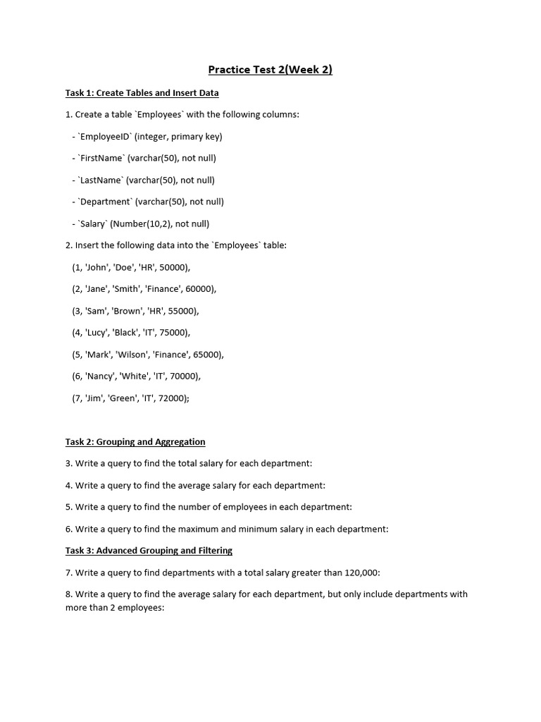 PRACTICE TEST 2(WEEK 2) | PDF