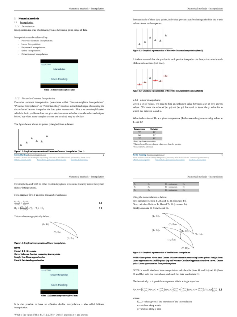 Numerical Methods (Notes) | PDF