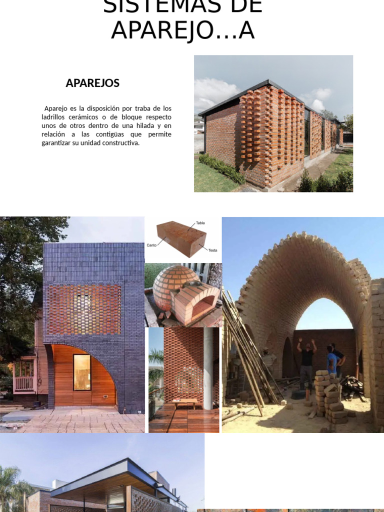 Tipos de Aparejos de Ladrillo | PDF | Ladrillo | Albañilería