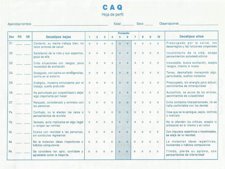 Caq Protocolos | PDF