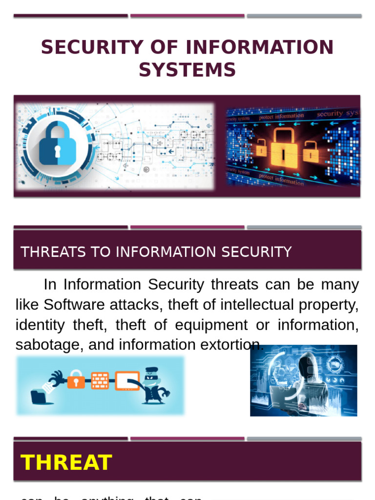 Security of Information Systems | PDF