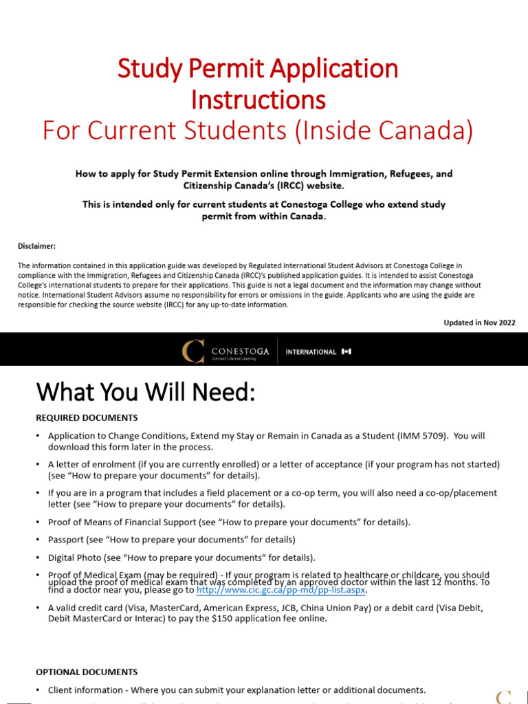 Study Permit Extension Guide | PDF