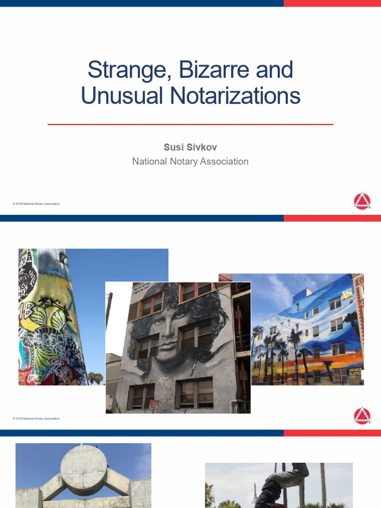 Strange, Bizarre and Unusual | PDF | Notary Public | Identity Document