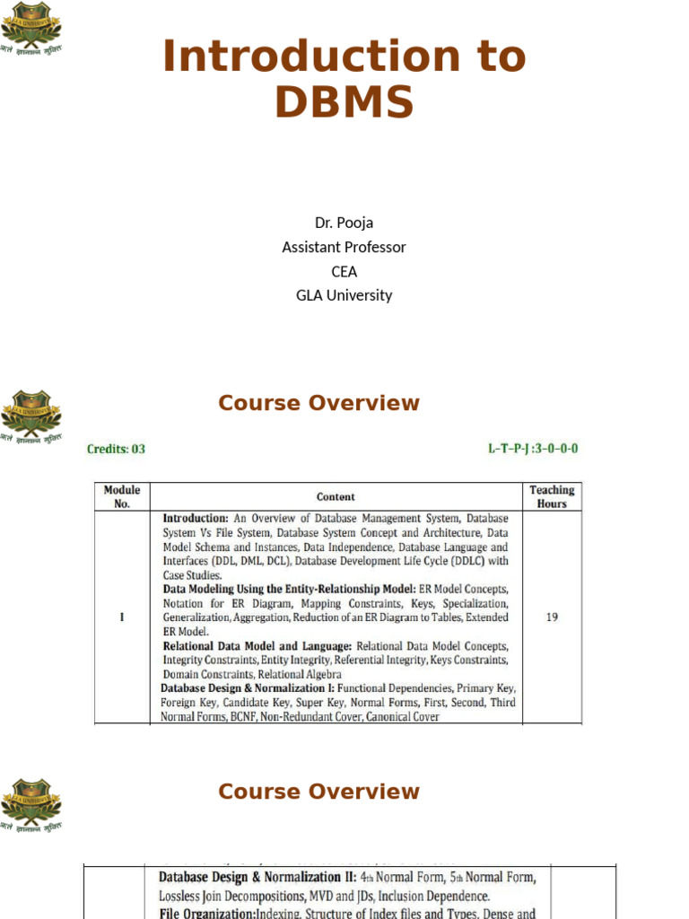 Introduction To DBMS | PDF