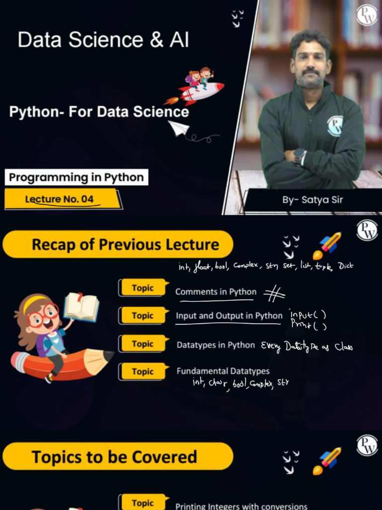Programming In Python 04 Class Notes Pdf Pdf