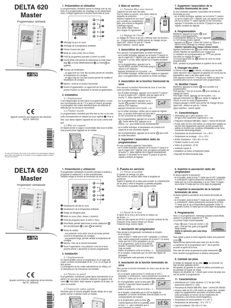 Delta Dore Master x2d | PDF