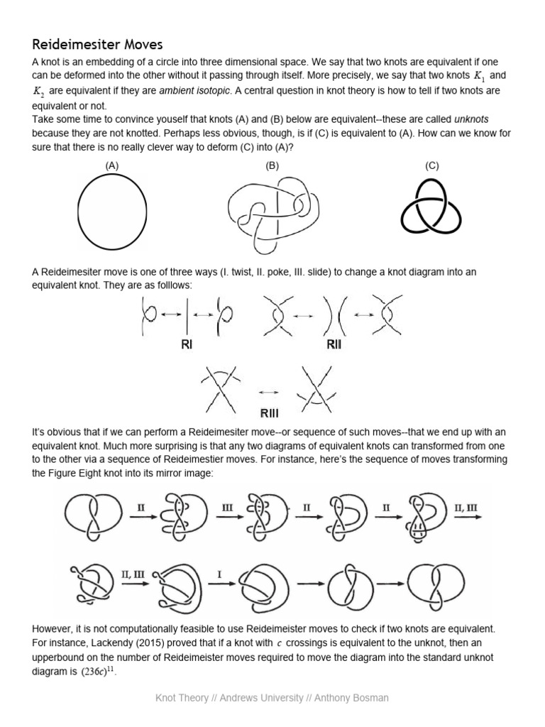 Is That Knot Knotted or Not? (Handout) | PDF